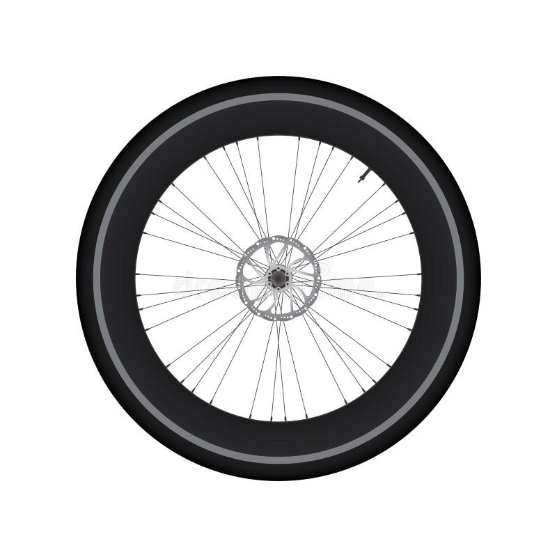 High Rim Wheel Road Bike with Disc Brake Vector Stock Vector ...