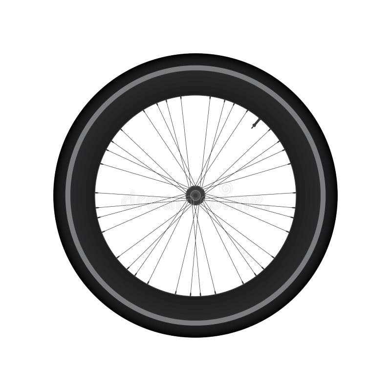 High Rim Wheel Road Bike Vector Stock Vector - Illustration of wheel ...