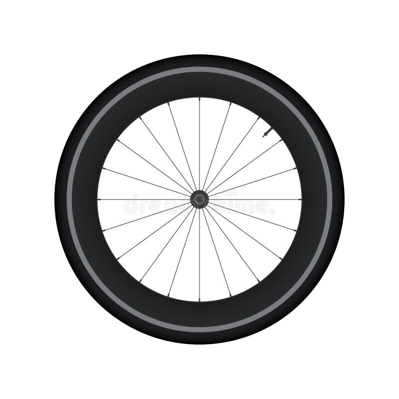 High Rim Wheel Road Bike Vector Stock Vector - Illustration of fast ...