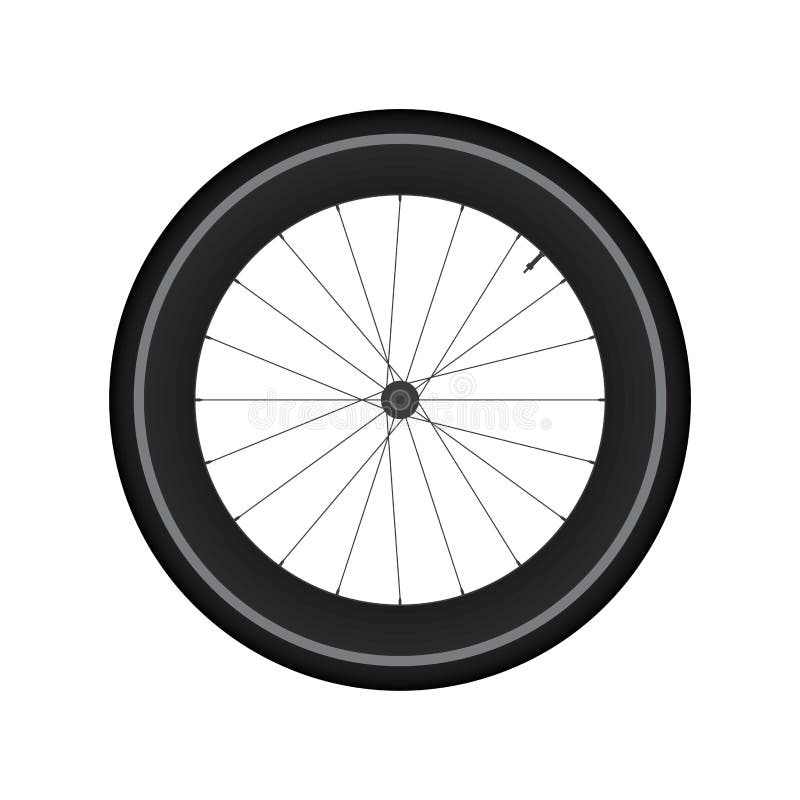 High Rim Wheel Road Bike Vector Stock Vector - Illustration of fast ...
