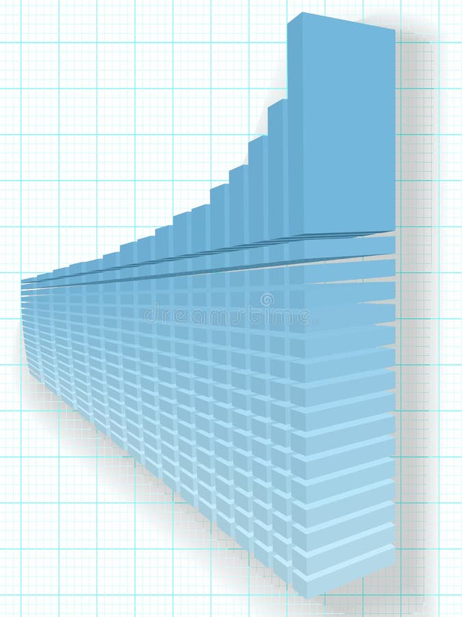 High Rise 3D Profit Growth Financial Chart Design Stock Vector ...