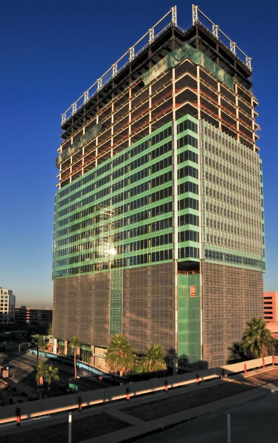 High rise window washers stock photo. Image of windows - 7953058
