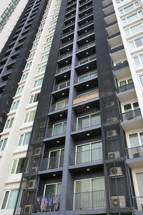 High Rise Apartment Block stock image. Image of building - 15763251