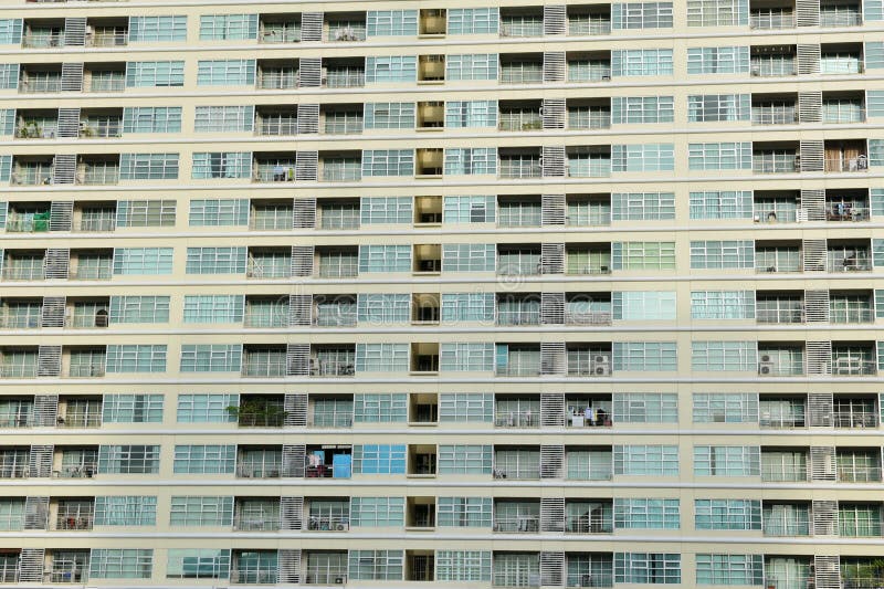 High Rise Apartment Block stock image. Image of bangkok - 23849511