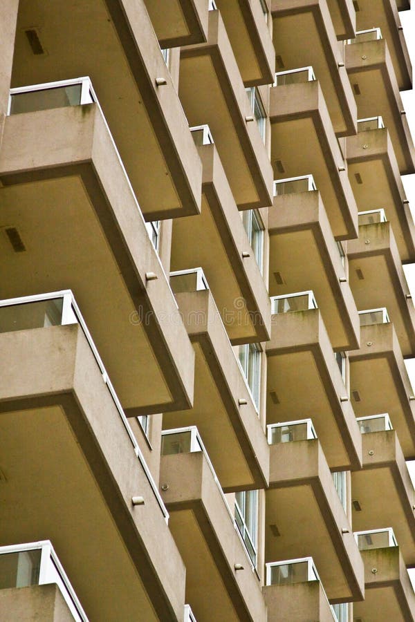 High rise balconies stock photo. Image of columbia, blue - 7266858