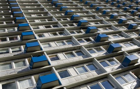 High rise block of flats stock image. Image of modern - 4985755