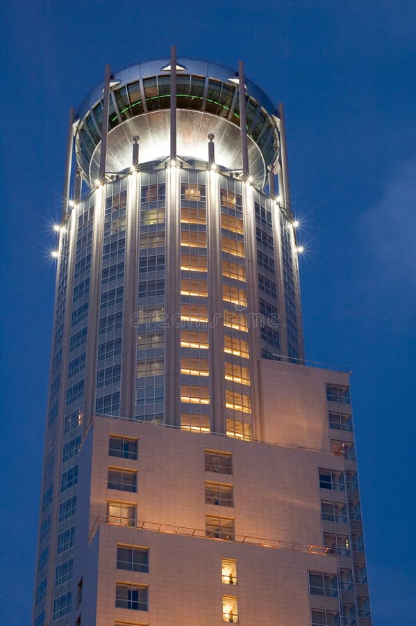 High-rise building stock photo. Image of lightened, light - 2800532