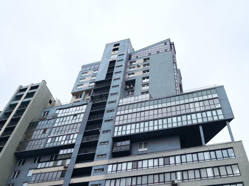 Buildings At An Acute Angle Stock Image - Image of commercial ...