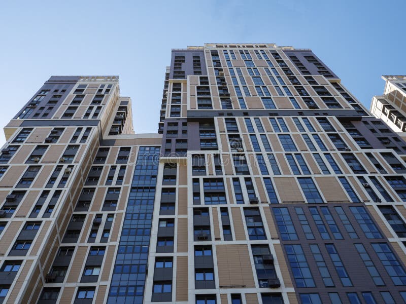 High-rise Building Against the Blue Sky Stock Photo - Image of ...