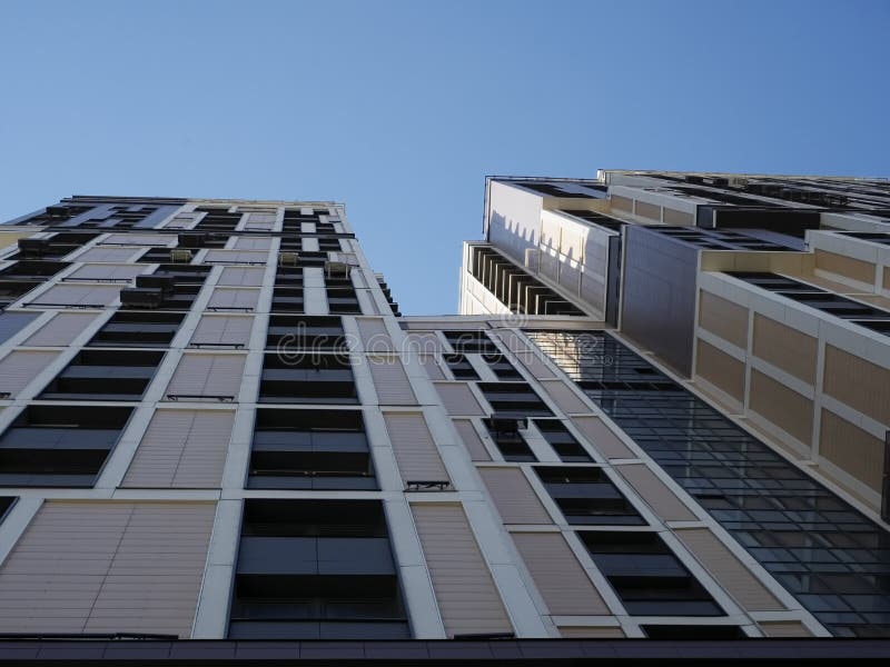High-rise Building Against the Blue Sky Stock Photo - Image of landmark ...