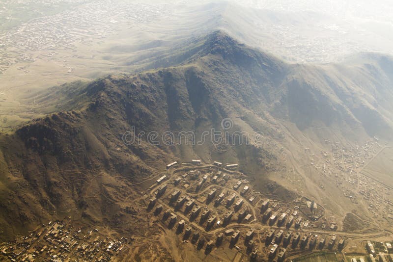 A High Rise Building at Behind of Mountain, Kabul Afghanistan Stock ...