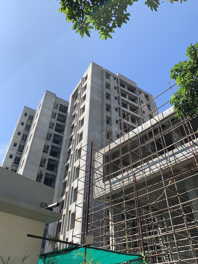 A High Rise Building is Being Constructed in Daylight Stock Photo ...