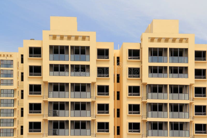 High Rise Building in the Blue Sky Stock Photo - Image of square ...