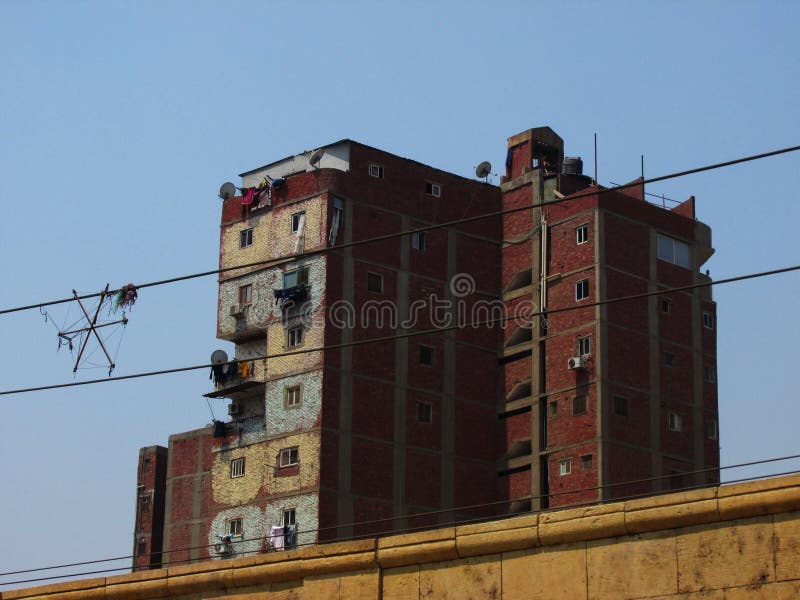 High-rise Building in Cairo City.Egypt Stock Image - Image of balconies ...