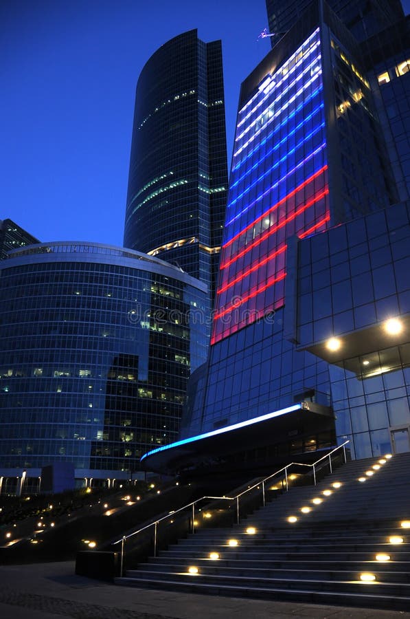 High-rise Building in City Center Moscow. Stock Image - Image of ...