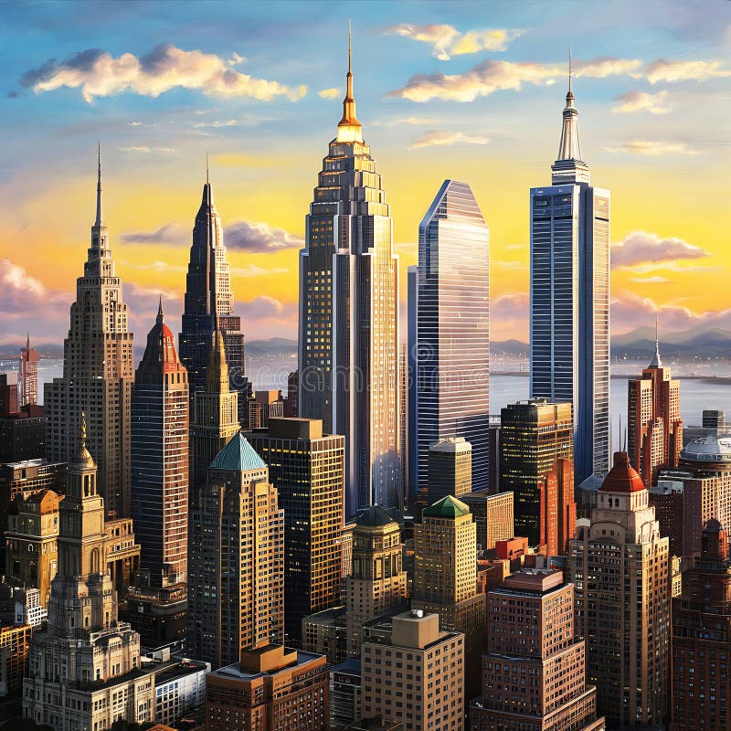 High Rise Building City in the World Stock Photo - Image of landmark ...