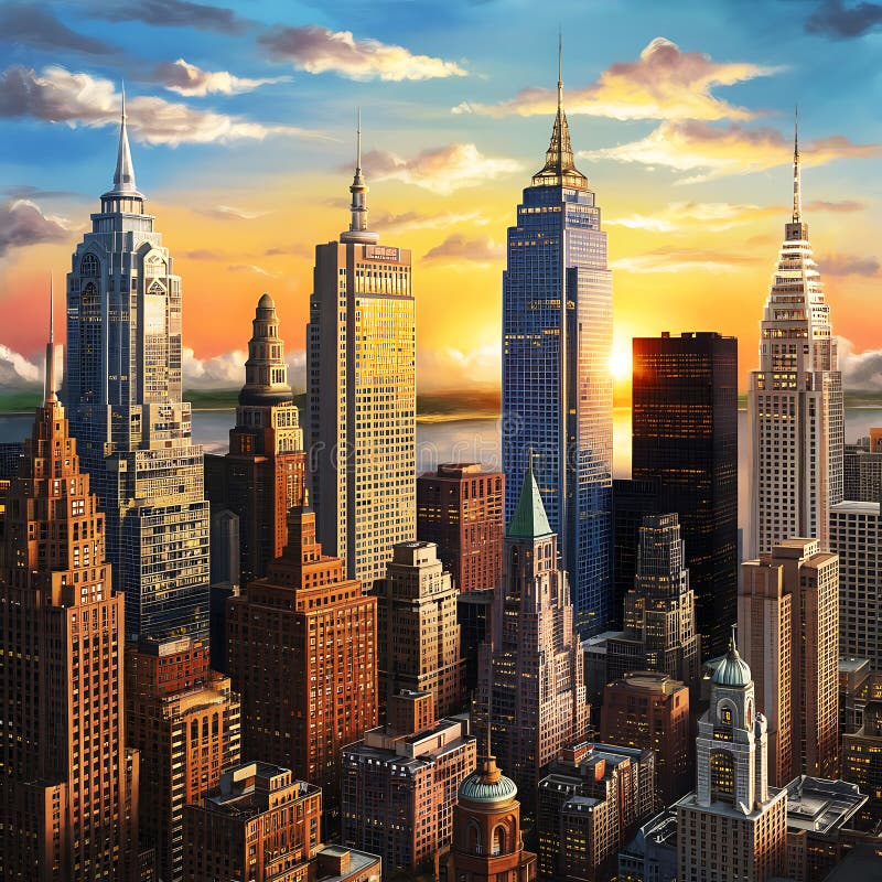 High Rise Building City in the World Stock Image - Image of realestate ...