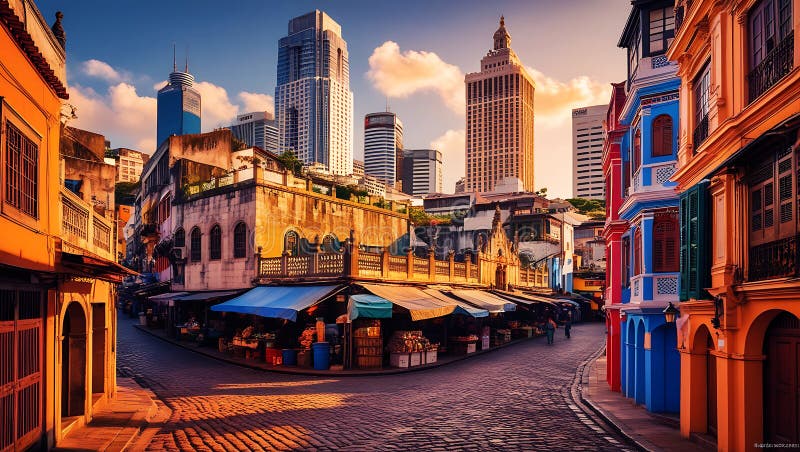 High Rise Building City in the World Stock Photo - Image of ...