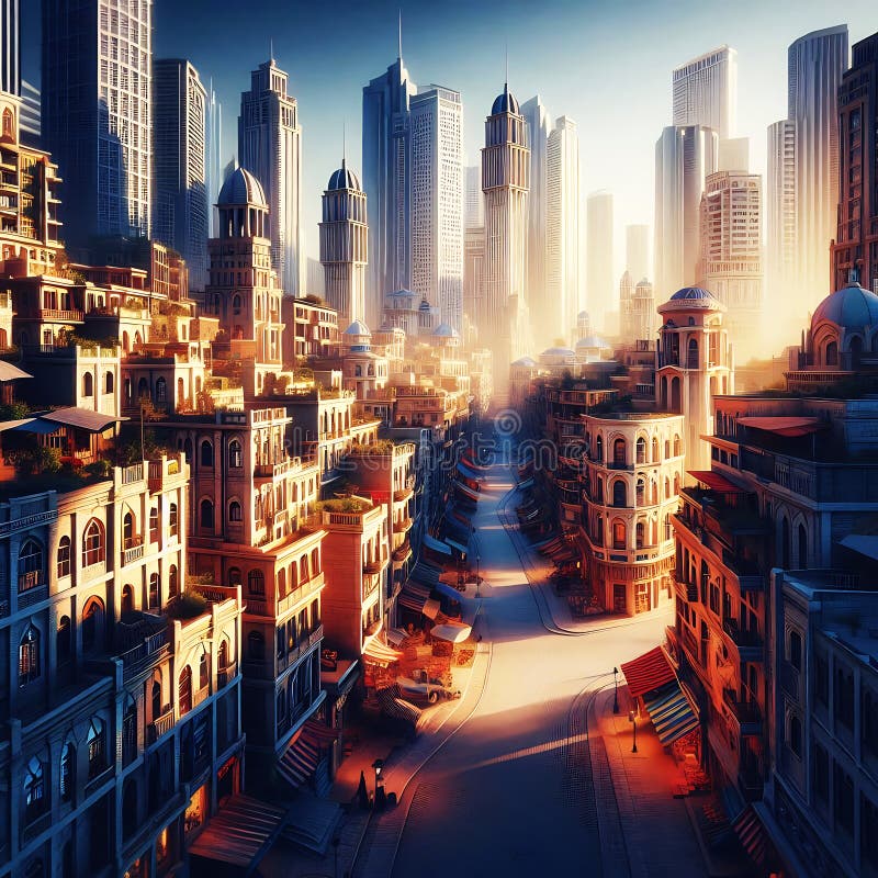 High Rise Building City in the World Stock Image - Image of modern ...