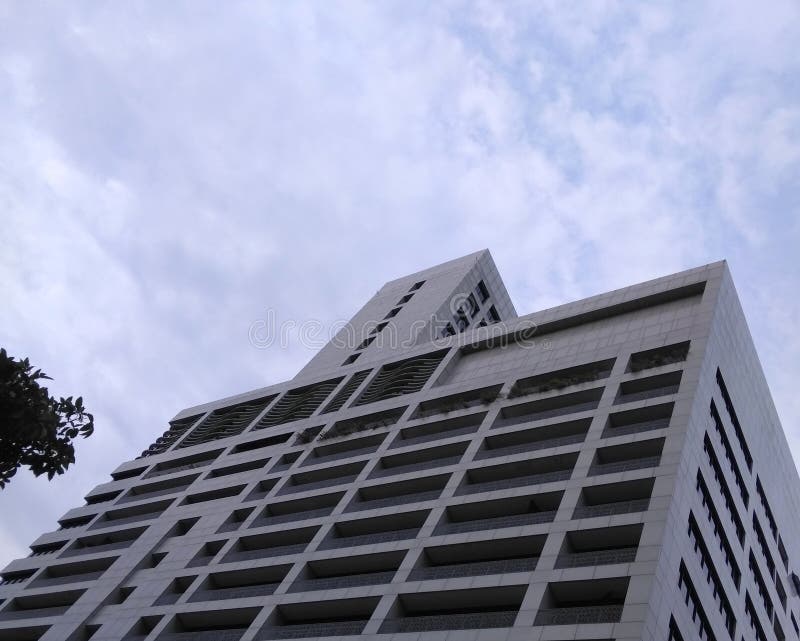 High-rise Building with a Cloudy Sky Stock Image - Image of skyscraper ...