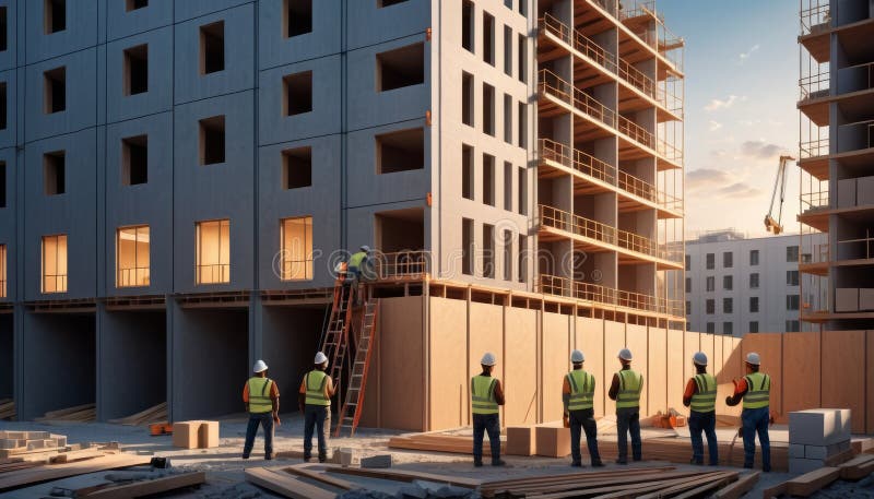 High-rise Building Construction Stock Image - Image of building ...