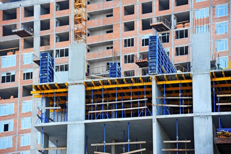 Construction site work stock photo. Image of exterior - 158460200