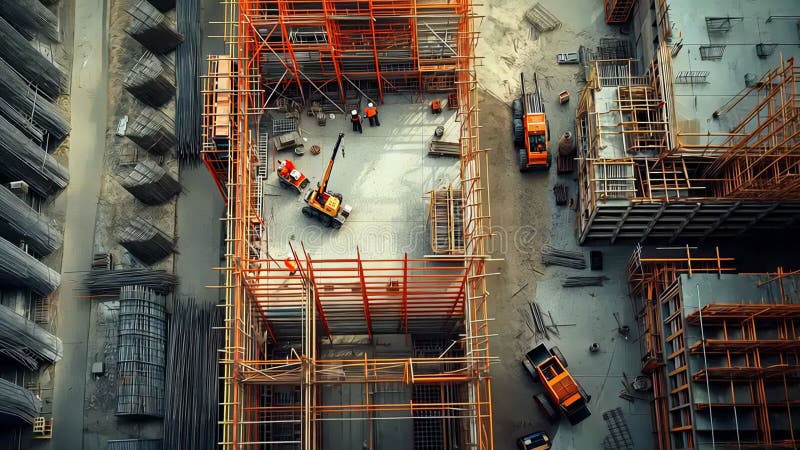 Construction Process of High Rise Building at Initial Stage with ...