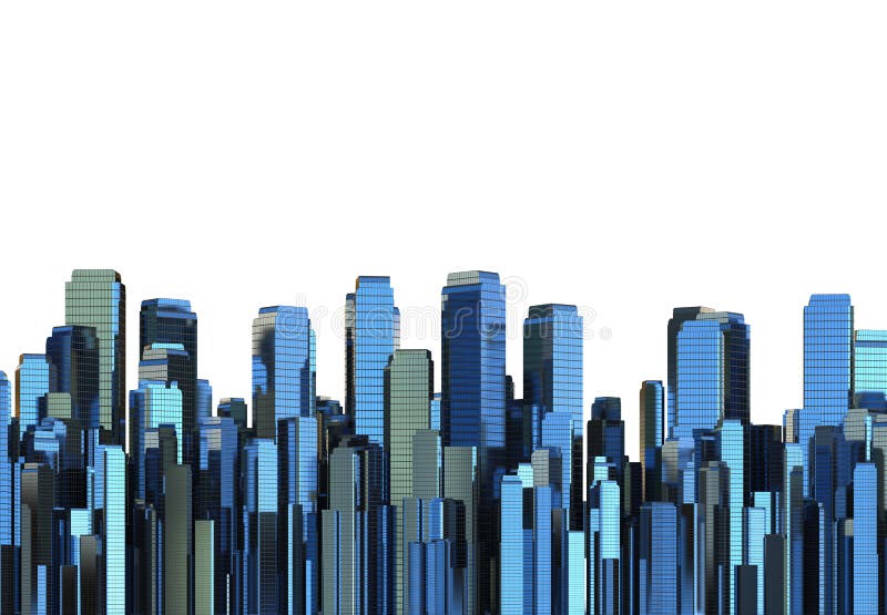 High rise building stock illustration. Illustration of white - 194186729