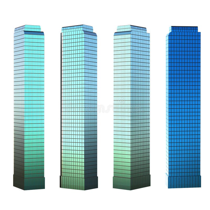 High rise building stock illustration. Illustration of real - 195540897
