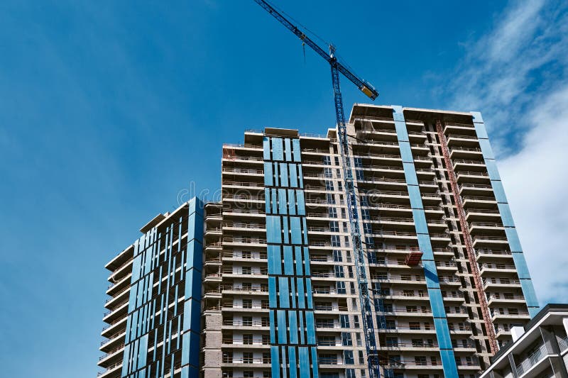 High-rise Building with Decorative Elements Stock Image - Image of ...