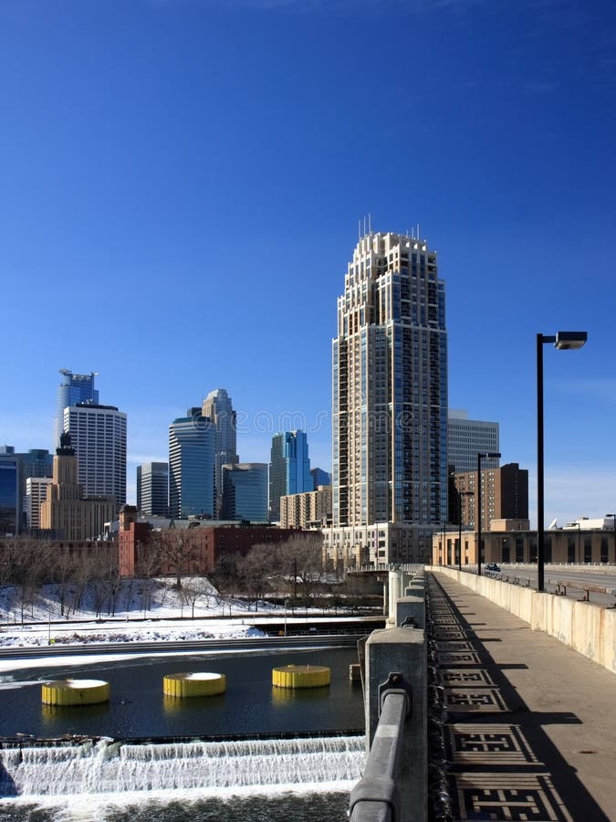 Downtown Minneapolis from the Campus of the University of Minnesota ...