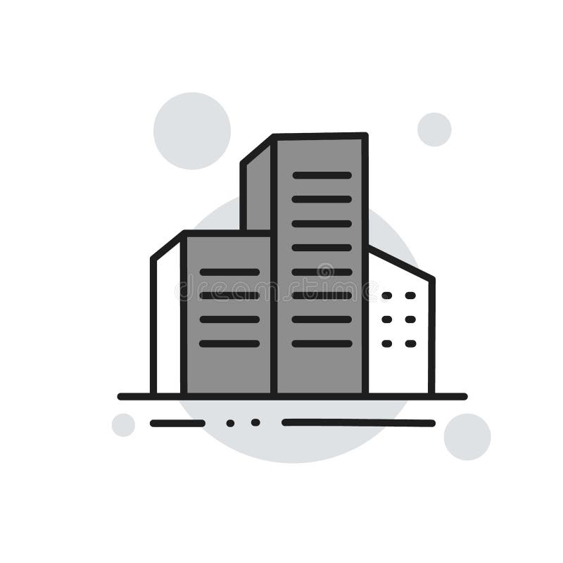 High-rise Building Icon. Logo. Vector Illustration Stock Illustration ...