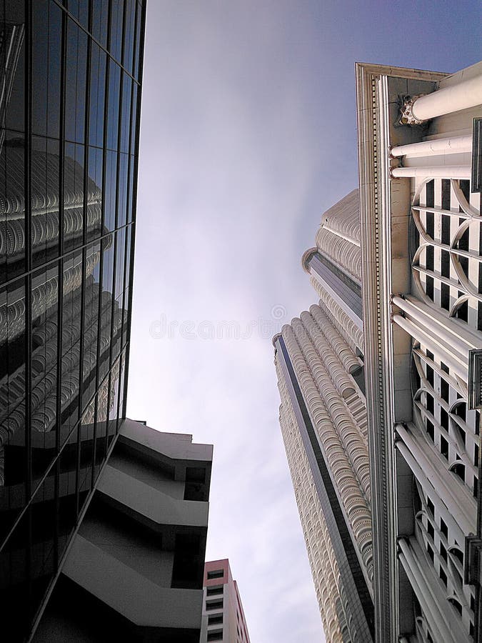 High-rise Building with Low Angle View Stock Photo - Image of economics ...