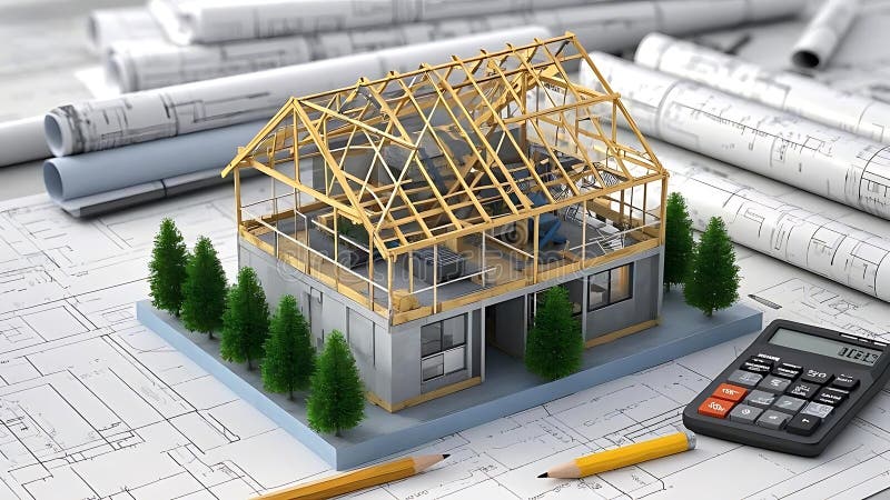 Steel Framework of a Large Building Under Construction Architectural ...