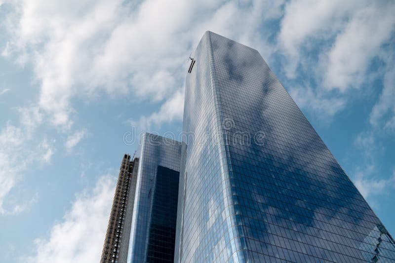 Low Angle View of High Rise Building Stock Photo - Image of ...