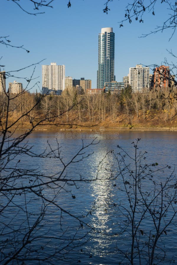 High Rise Building in Edmonton Stock Photo - Image of architecture ...