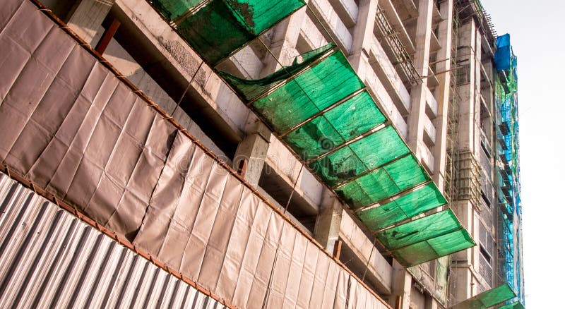 High-rise Building Under Construction Stock Photo - Image of ...