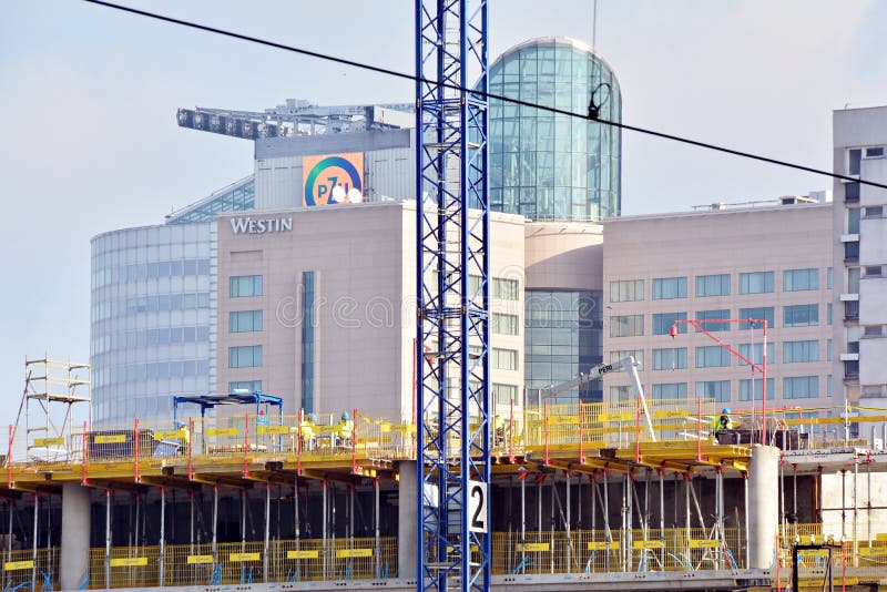 High-rise Building Under Construction Editorial Stock Photo - Image of ...