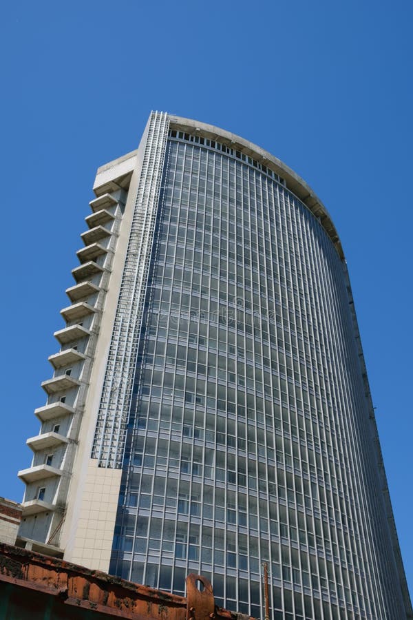 High-rise Building Under Construction Stock Image - Image of circular ...