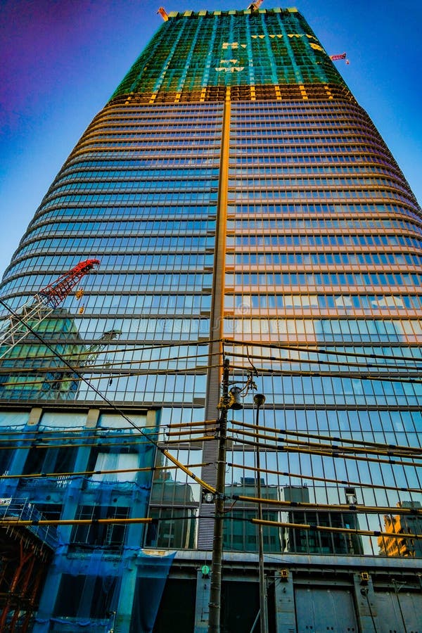High-rise Building Under Construction Editorial Stock Image - Image of ...