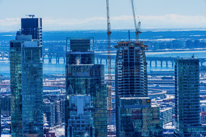 High-rise Building Under Construction Stock Image - Image of ...