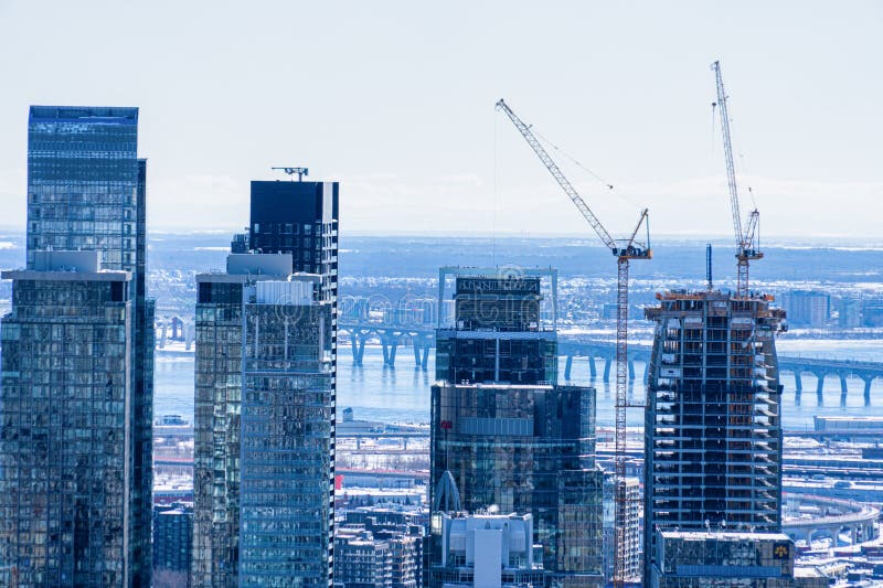 High-rise Building Under Construction Editorial Image - Image of glass ...