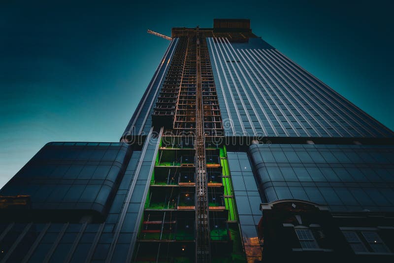 High-rise Building Under Construction Stock Photo - Image of ...
