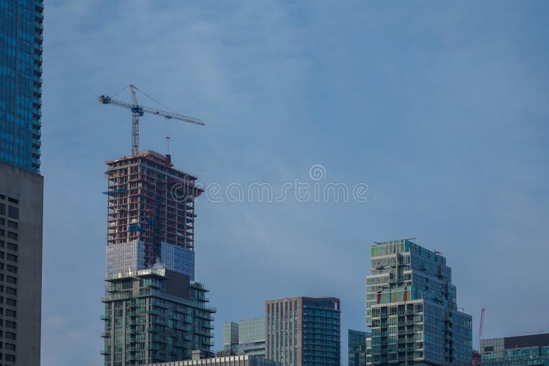 High-rise Building Under Construction Editorial Photography - Image of ...
