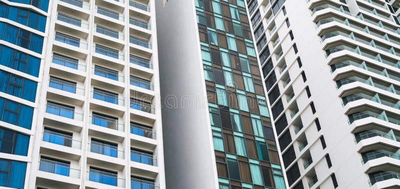 A High-rise Building with Windows As a Background Stock Photo - Image ...