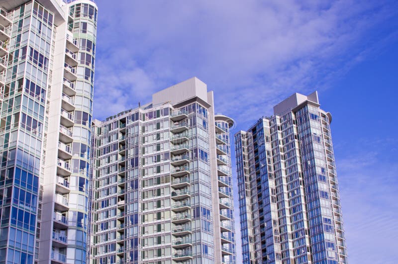 High rise buildings stock photo. Image of blue, estate - 7174662