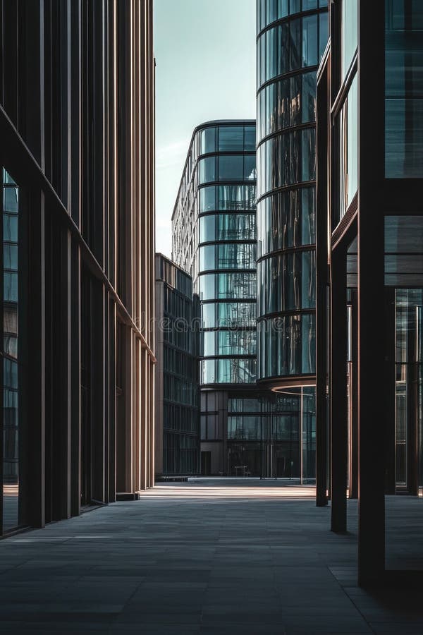 High-rise Buildings in a Busy Cityscape Stock Image - Image of concrete ...