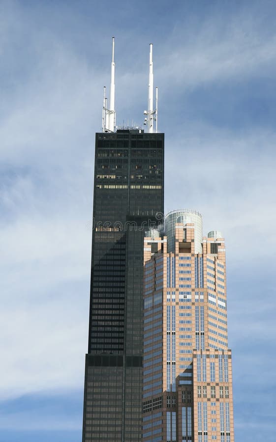 The High-rise Buildings in Chicago Editorial Stock Photo - Image of ...