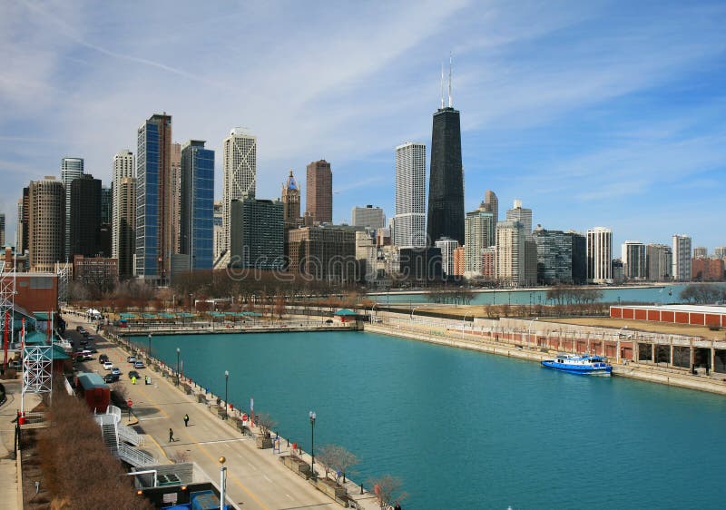 The High-rise Buildings in Chicago Stock Image - Image of cityscape ...
