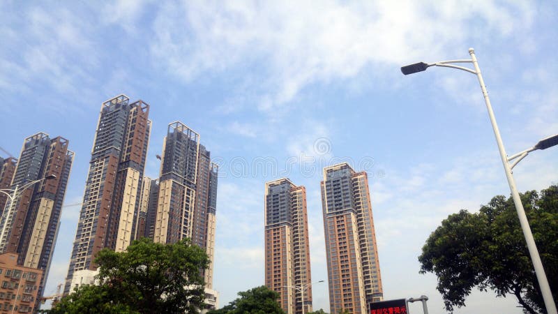 Shenzhen, China: High-rise Buildings in Construction. Stock Image ...